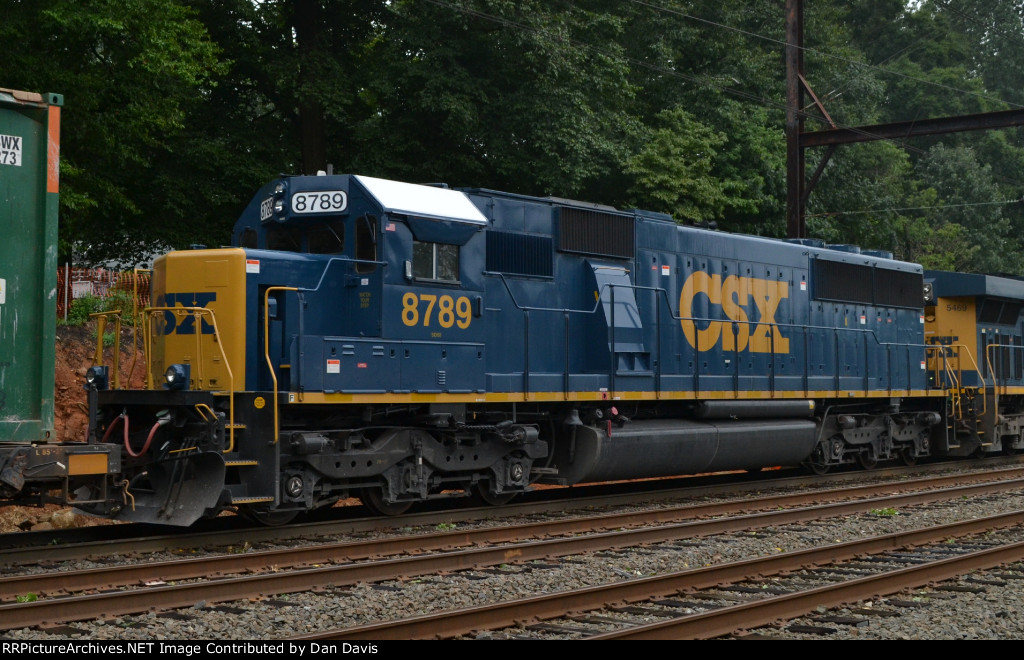 CSX SD60 8789 ex EMDX exx BN on Q703-13